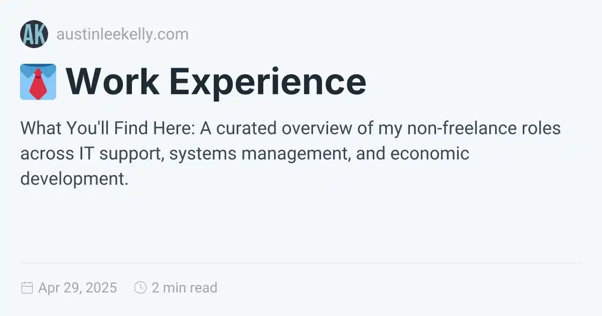 рџ Work Experience